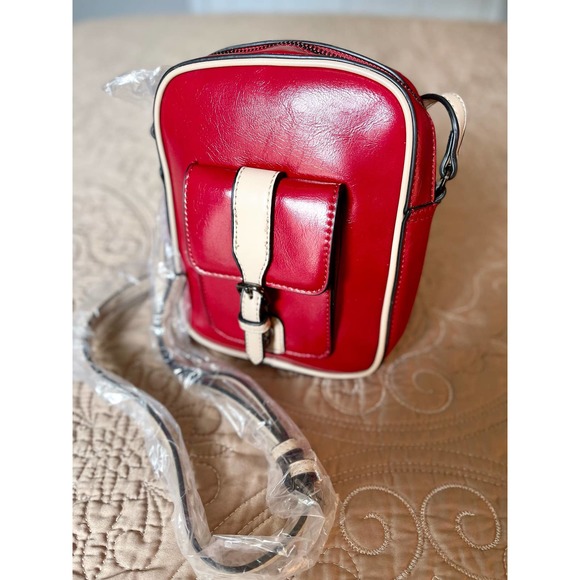 Diophy | Bags | Nwt Diophy Purse Candy Apple Red Crossbody Adjustable ...